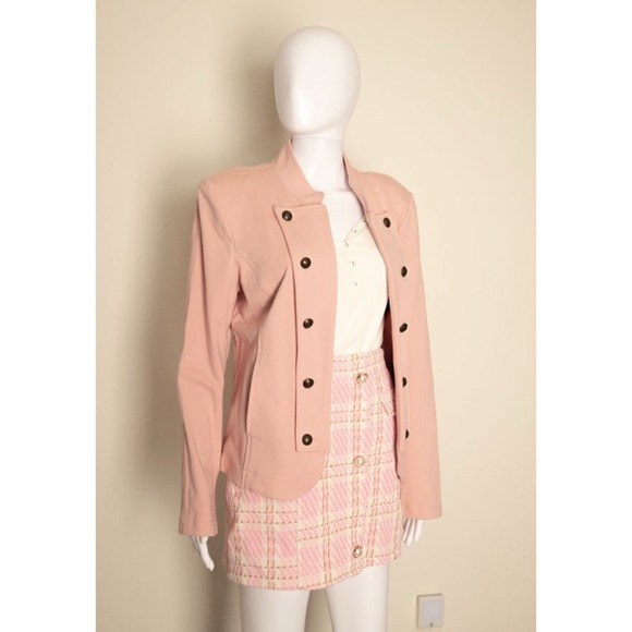 SHEIN | Skirts | Shein Pink Tweed Plaid Skirt Clueless Office Wear ...